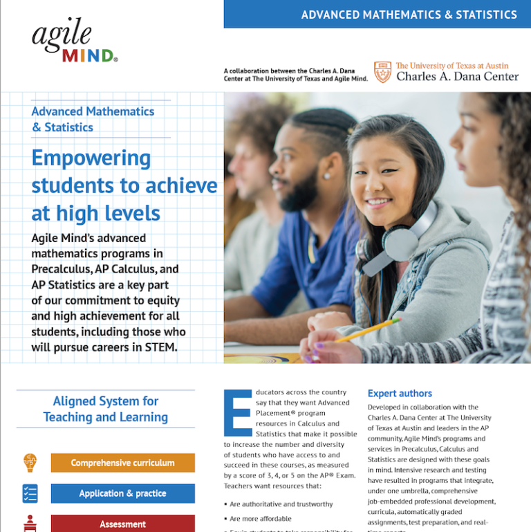 Advanced Mathematics Fact Sheet - Agile Mind
